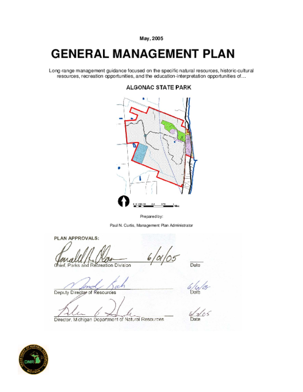 (PDF) General Management Plan