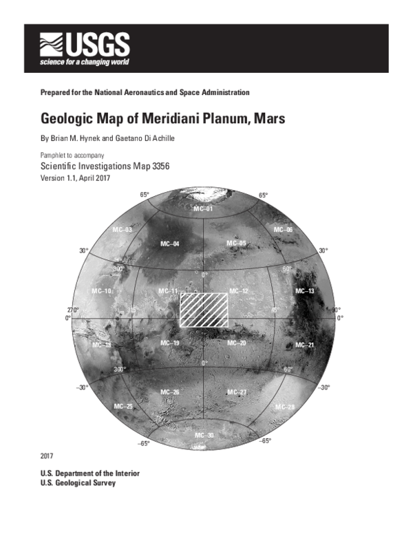 (PDF) Geologic map of Meridiani Planum, Mars