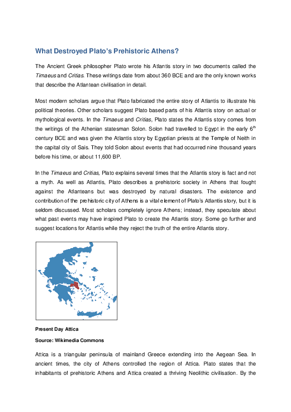 (PDF) The Destruction of Plato's Prehistoric Athens - Academia.pdf