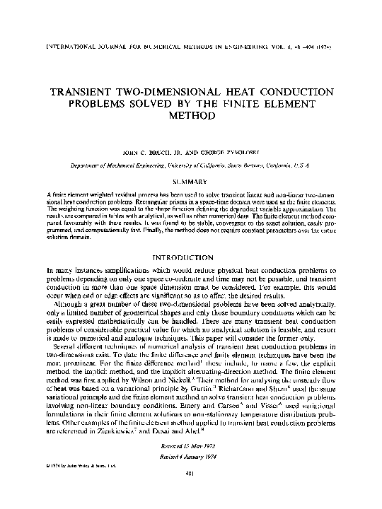 (PDF) Transient two-dimensional heat conduction problems solved by the ... (PDF) Transient two-dimensional heat conduction problems solved by the ...