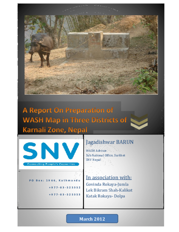 (PDF) How to prepare a WASH map....A step by step process with study on ...