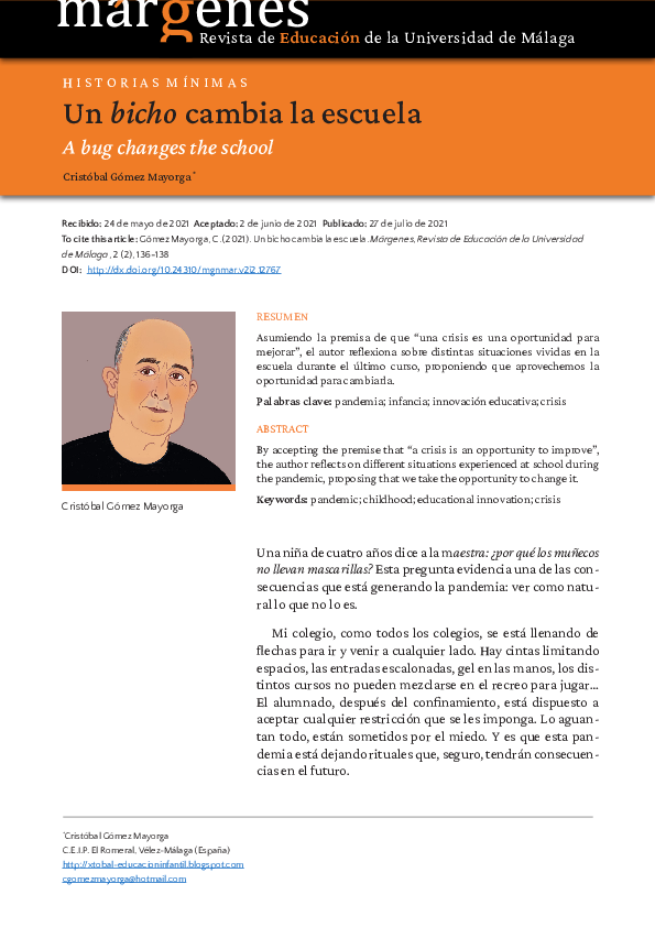 (PDF) Un bicho cambió la escuela