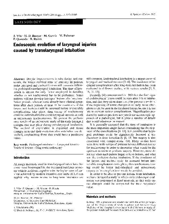 (PDF) Endoscopic evolution of laryngeal injuries caused by ...
