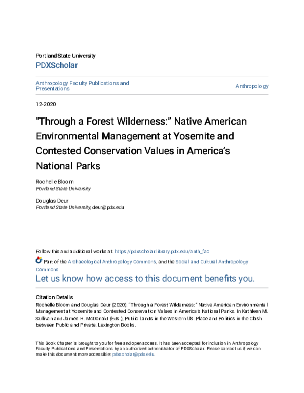 (PDF) "Through a Forest Wilderness:” Native American Environmental ...