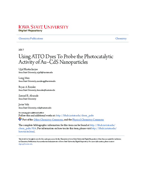 (PDF) Using ATTO Dyes To Probe the Photocatalytic Activity of Au–CdS ...