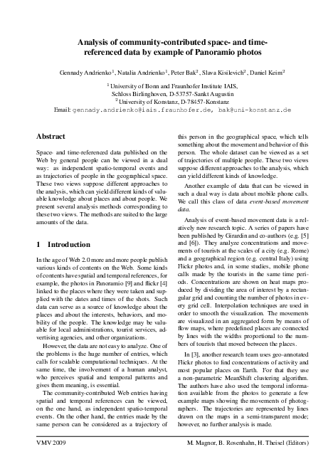 (PDF) Analysis of community-contributed space-and time-referenced data ...