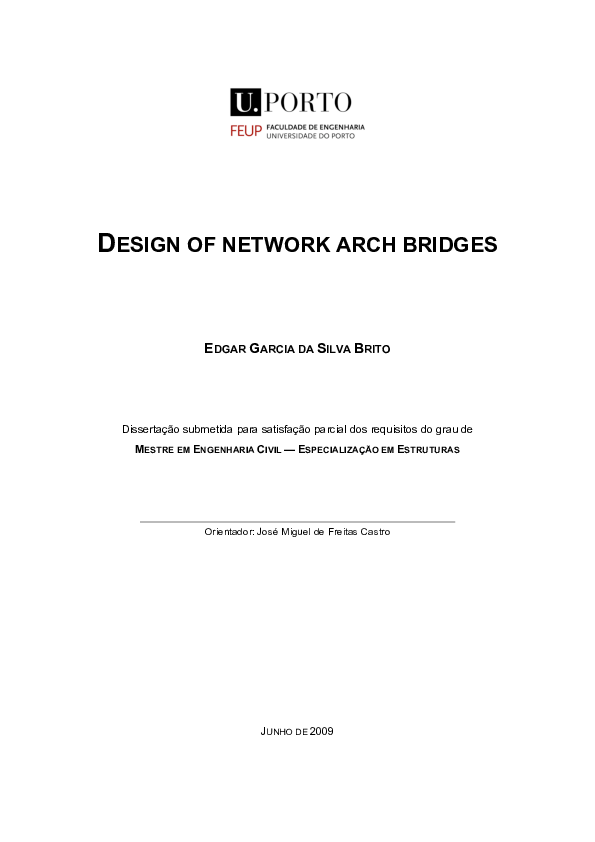 (PDF) Design of network arch bridges