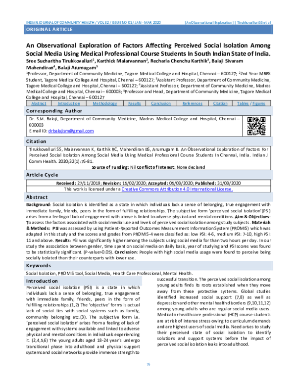 (PDF) An Observational Exploration of Factors Affecting Perceived ...