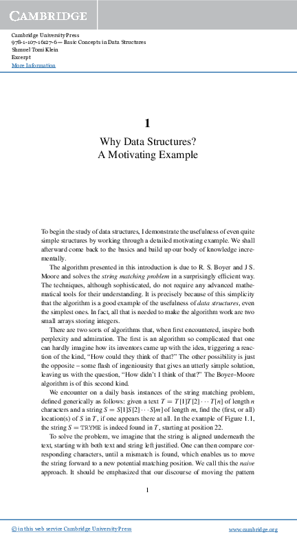 (PDF) Basic Concepts in Data Structures