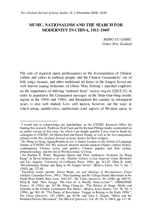 (PDF) MUSIC NATIONALISM AND THE SEARCH FOR MOD
