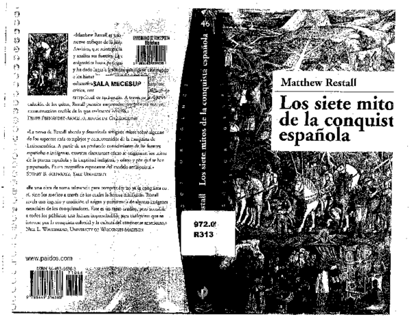 (PDF) Matthew Restall Los siete mitos de la conquista española