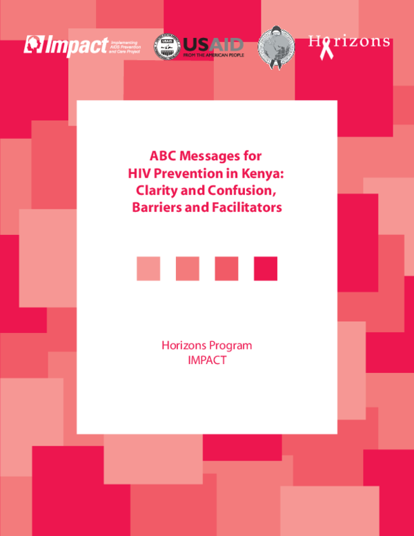 (PDF) ABC messages for HIV prevention in Kenya: Clarity and confusion ...
