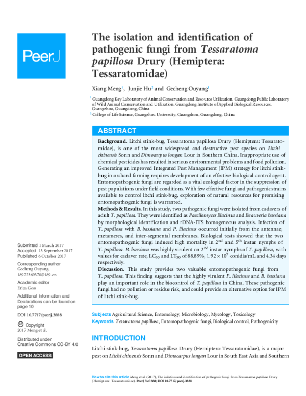 (PDF) The isolation and identification of pathogenic fungi from sputum, II