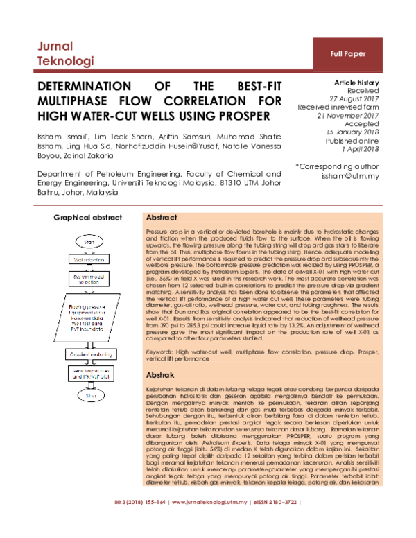 (PDF) Determination of the Best-Fit Multiphase Flow Correlation for ...