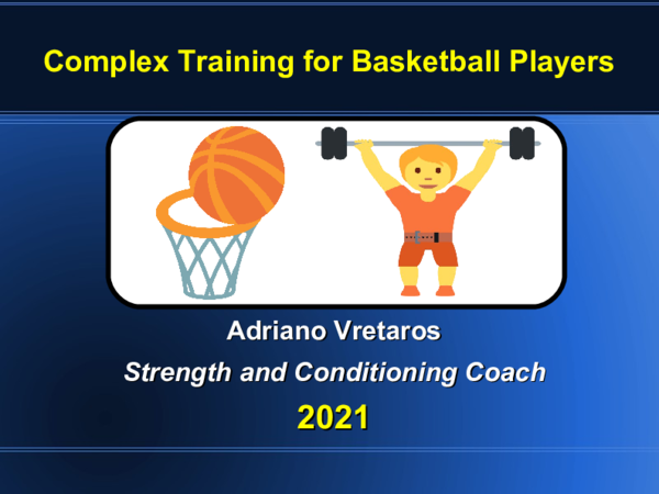 (PDF) Complex Training for Basketball Players