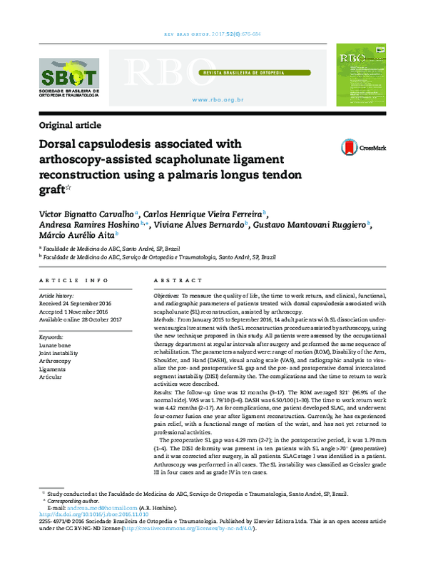 (PDF) Dorsal capsulodesis associated with arthoscopy-assisted ...