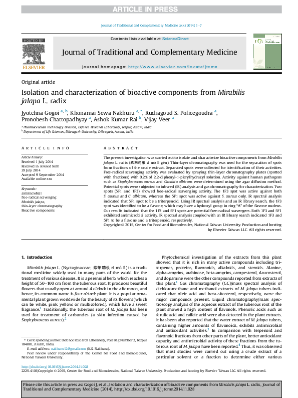(PDF) Isolation and characterization of bioactive cyclotides from Viola ...