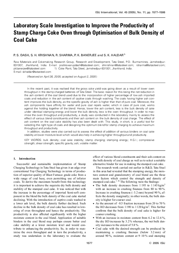 (PDF) Laboratory Scale Investigation to Improve the Productivity of ...