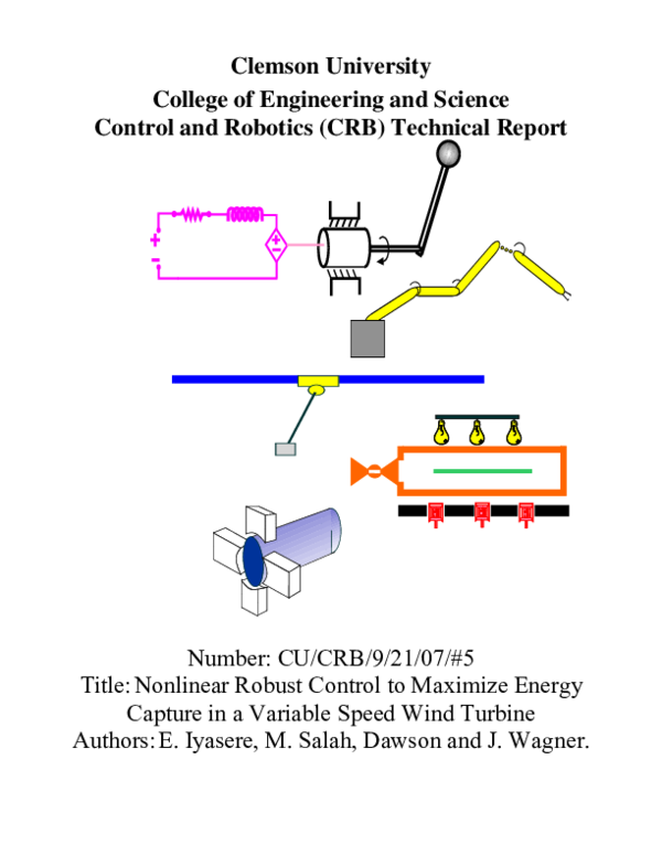 Pdf Nonlinear Robust Control To Maximize Energy Capture In A Variable