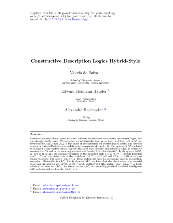 (PDF) Constructive Description Logics Hybrid-Style