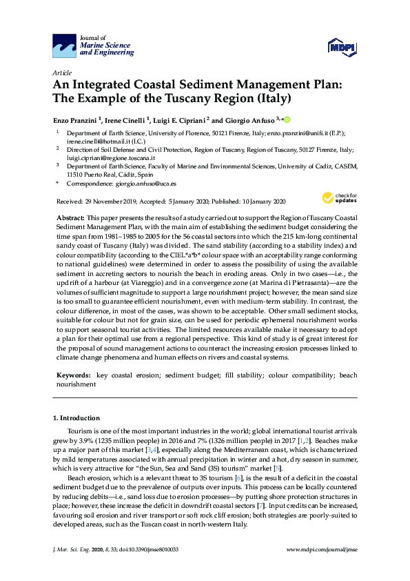 (PDF) An Integrated Coastal Sediment Management Plan: The Example of ...