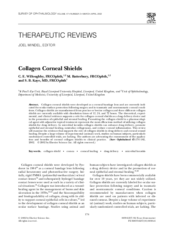 (PDF) Collagen Corneal Shields