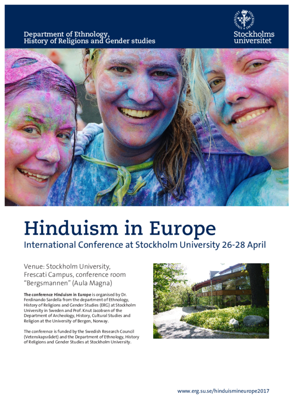 (PDF) Hinduism in Europe: Conference program in 2017