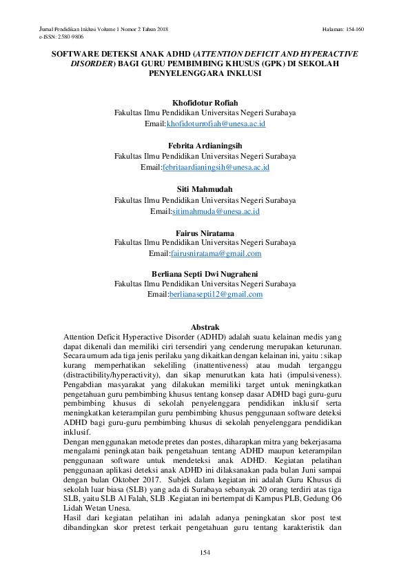 (PDF) Software Deteksi Anak Adhd (Attention Deficit and Hyperactive ...