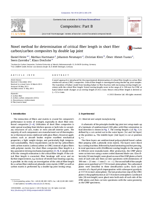 (PDF) Novel method for determination of critical fiber length in short ...