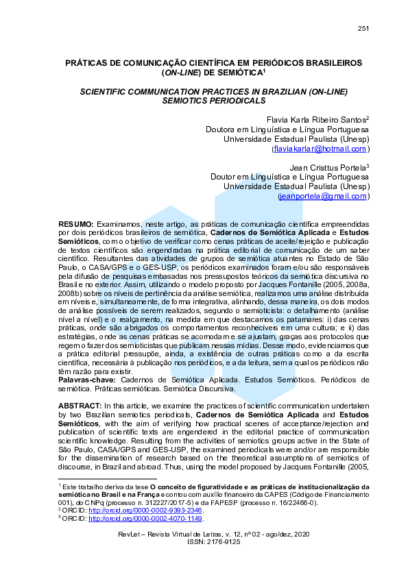 (PDF) Práticas de comunicação científica em periódicos brasileiros (on ...