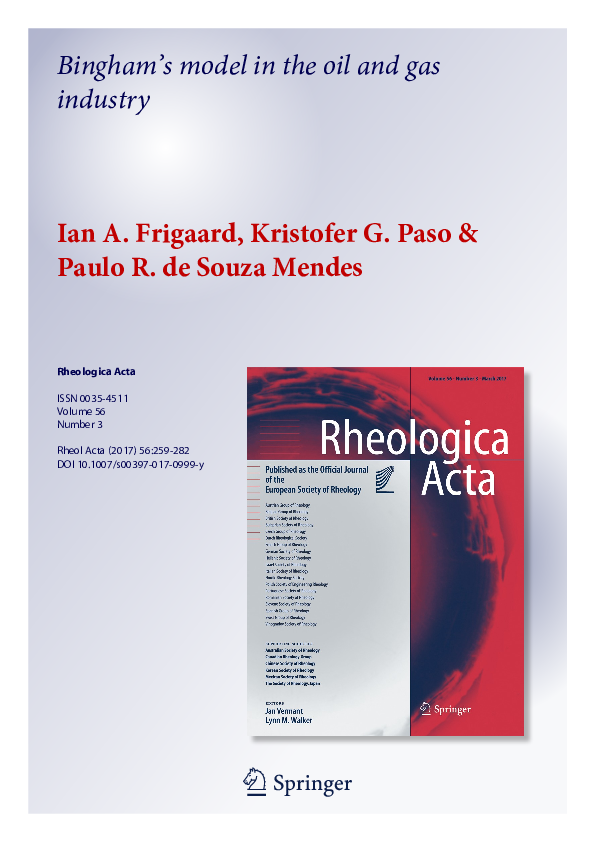 (PDF) Bingham’s model in the oil and gas industry