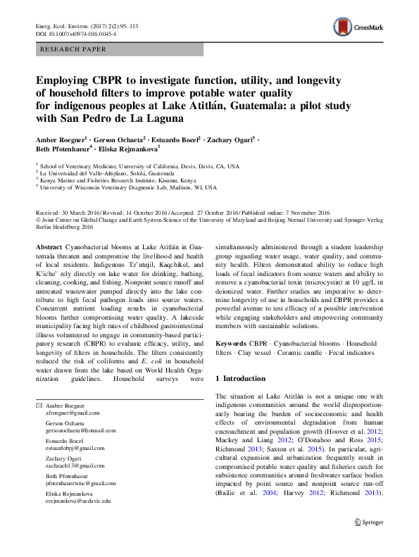 (PDF) Employing CBPR to investigate function, utility, and longevity of ...