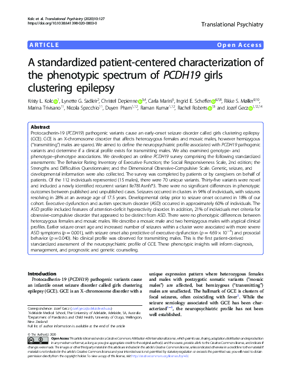(PDF) A standardized patient-centered characterization of the ...