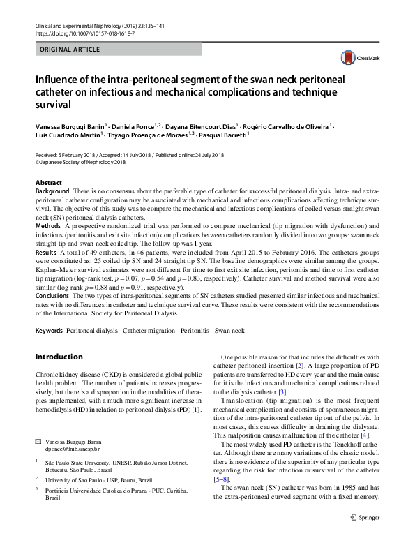 (PDF) Influence of the intra-peritoneal segment of the swan neck ...