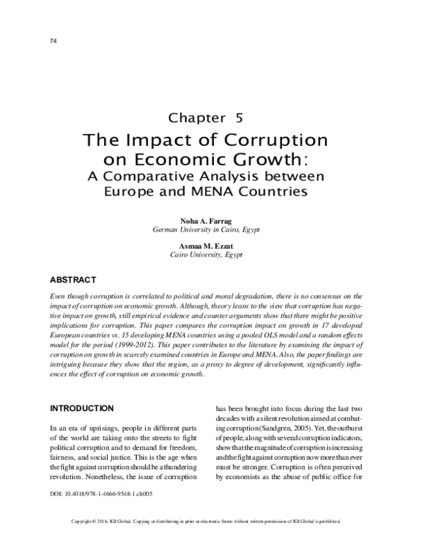 (PDF) The Impact of Corruption on Economic Growth