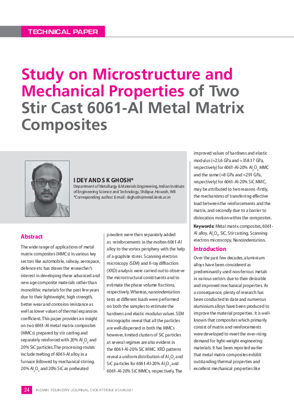 (PDF) Study on Microstructure and Mechanical Properties of Two Stir ...
