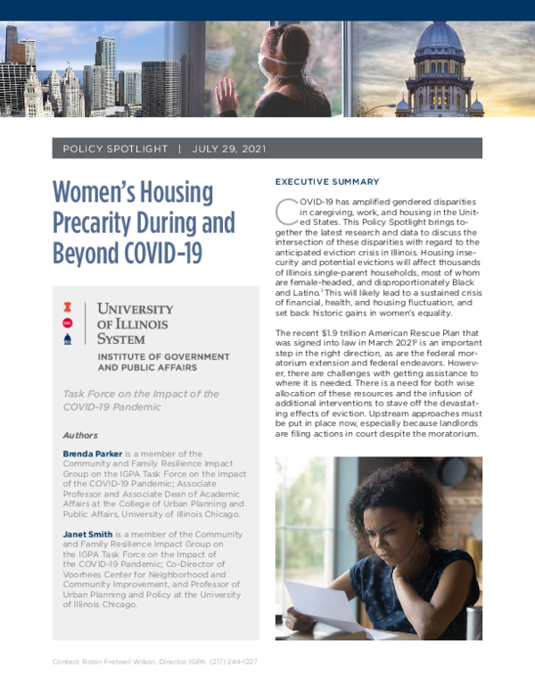 (PDF) Women's Housing Precarity During and Beyond COVID-19