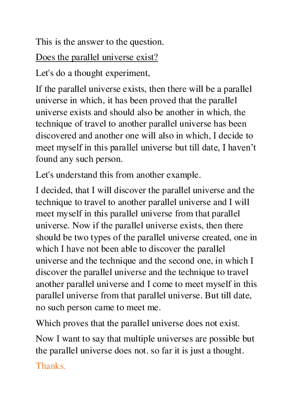 (PDF) Does the parallel universe exist? A try to find the answer from a ...