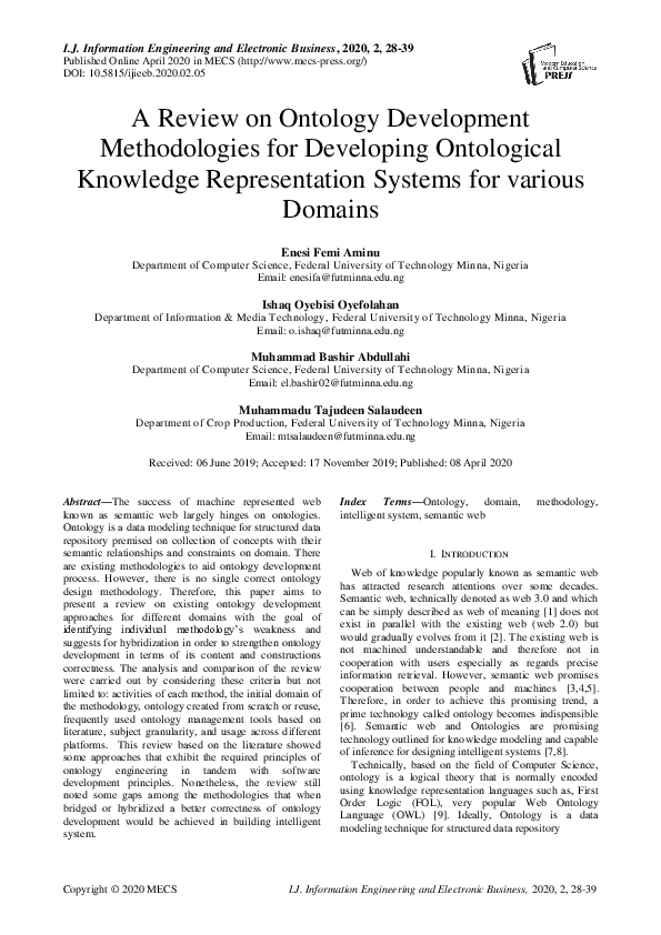 (PDF) A Review on Ontology Development Methodologies for Developing Ontological Knowledge ...