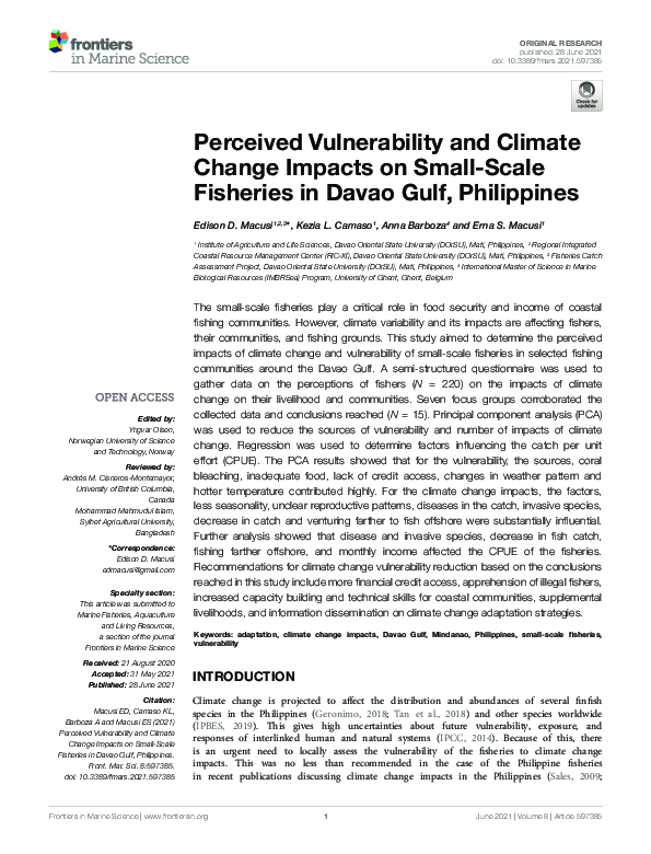 Research paper about climate change in the philippines pdf