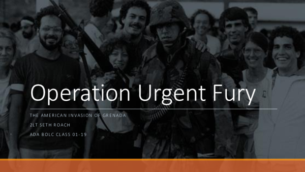 (PDF) Operation Urgent Fury - Battle Analysis