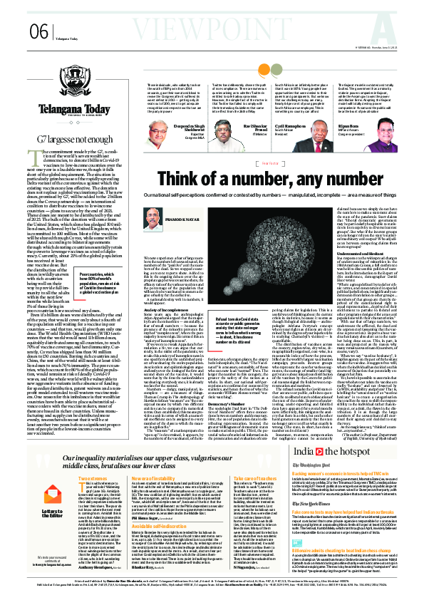 (PDF) Think of a Number, Any Number