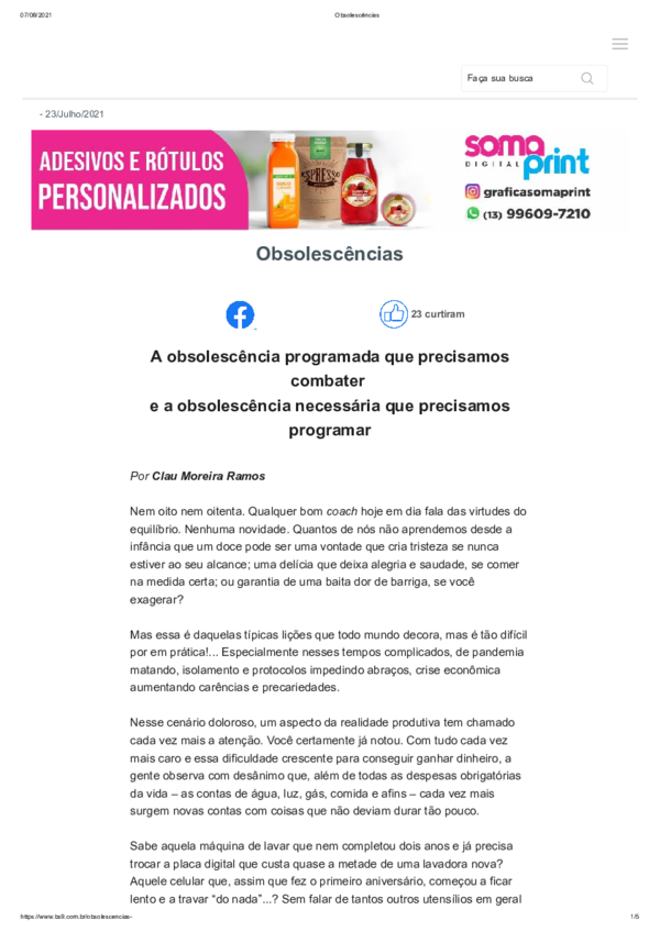 (PDF) A obsolescência programada que precisamos combater e a ...