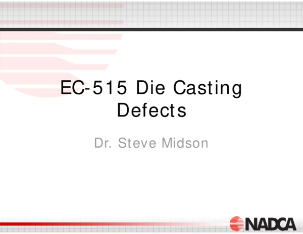 (PDF) EC-515 Die Casting Defects