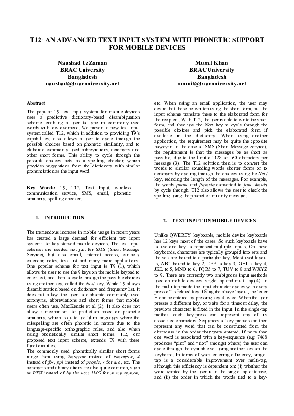 (PDF) T12: an advanced text input system with phonetic support for ...
