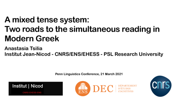 (PDF) A mixed tense system: Two roads to the simultaneous reading in ...