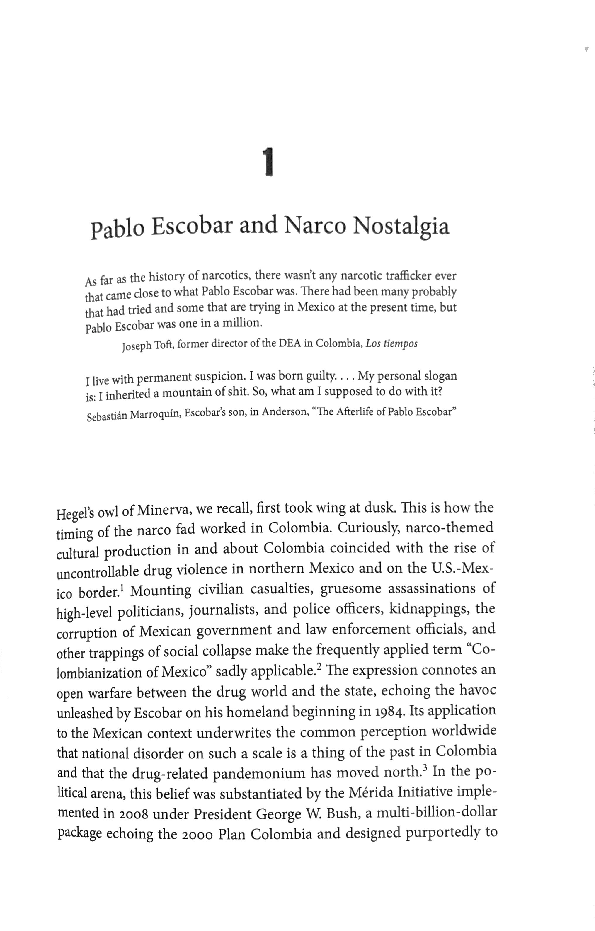 (PDF) Narco Nostalgia Chapter: Theory, Narco Tourism in Medellín and ...