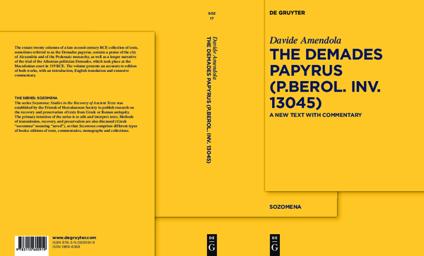 (PDF) The Demades Papyrus (P.Berol. inv. 13045): A New Text with ...