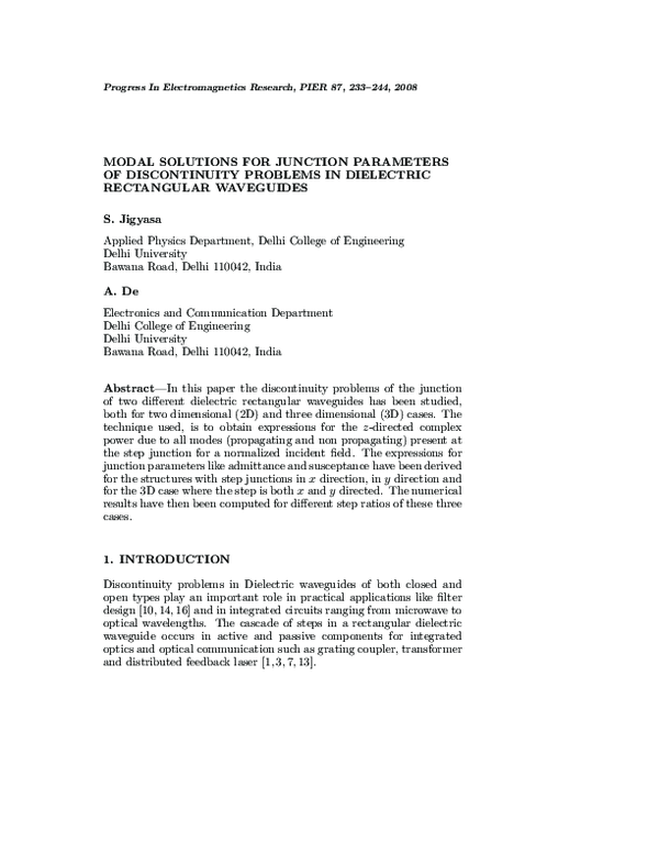 (PDF) Reduction of losses in dielectric waveguide Y-junctions with wide ...