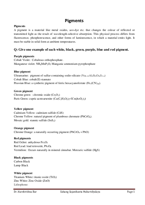 (PDF) Pigments